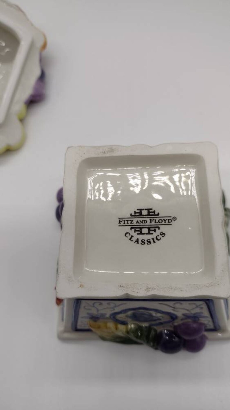 Vintage Fitz and Floyd Lidded Candy Jar Classics - Etsy