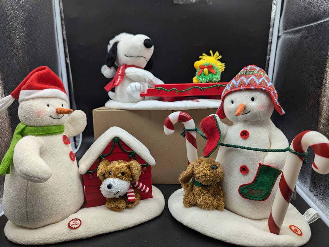 Hallmark, Jingle Pals, Plush, Snowmen, Singing, Dancing, Collectible ...