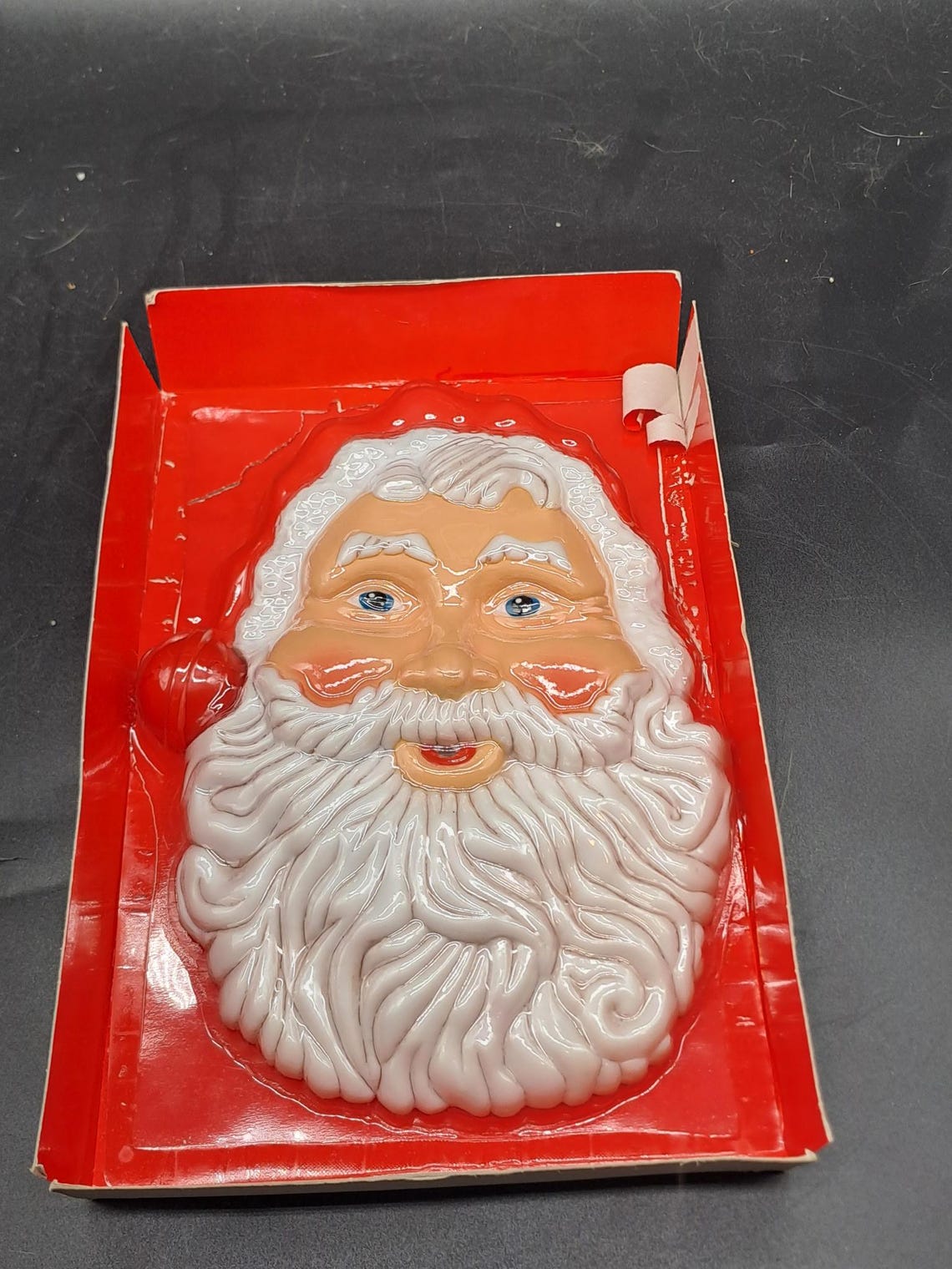 Vintage, Hanging, Santa Face, Bell Lights Up, Plays Music, Rare, in ...