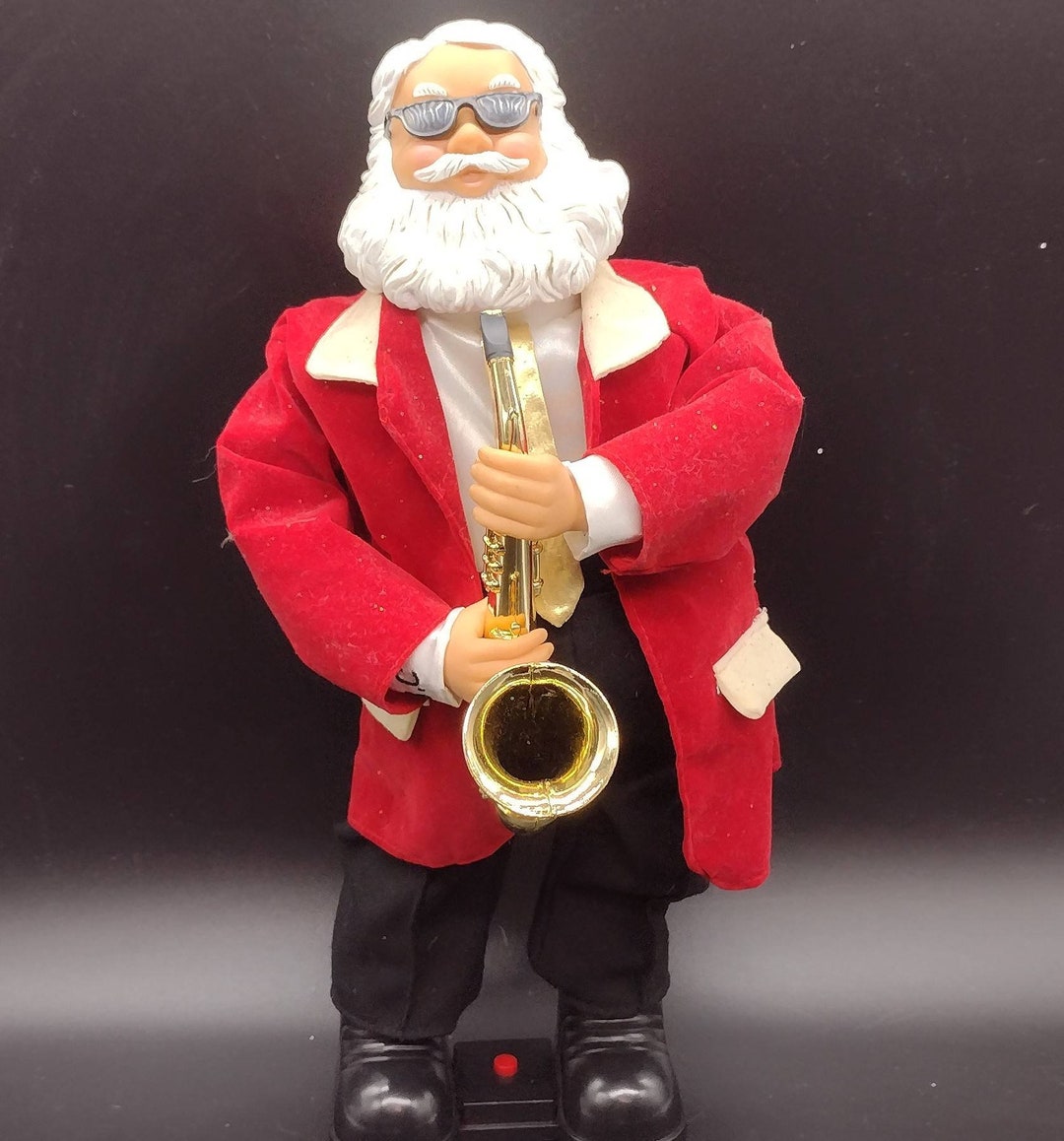 Vintage, Gemmy, Saxophone Playing, Santa, Animated, Musical, Motion ...