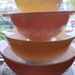 Pyrex, Butterfly Gold, Set of 4, Nesting Bowls, With Pours, Rare ...