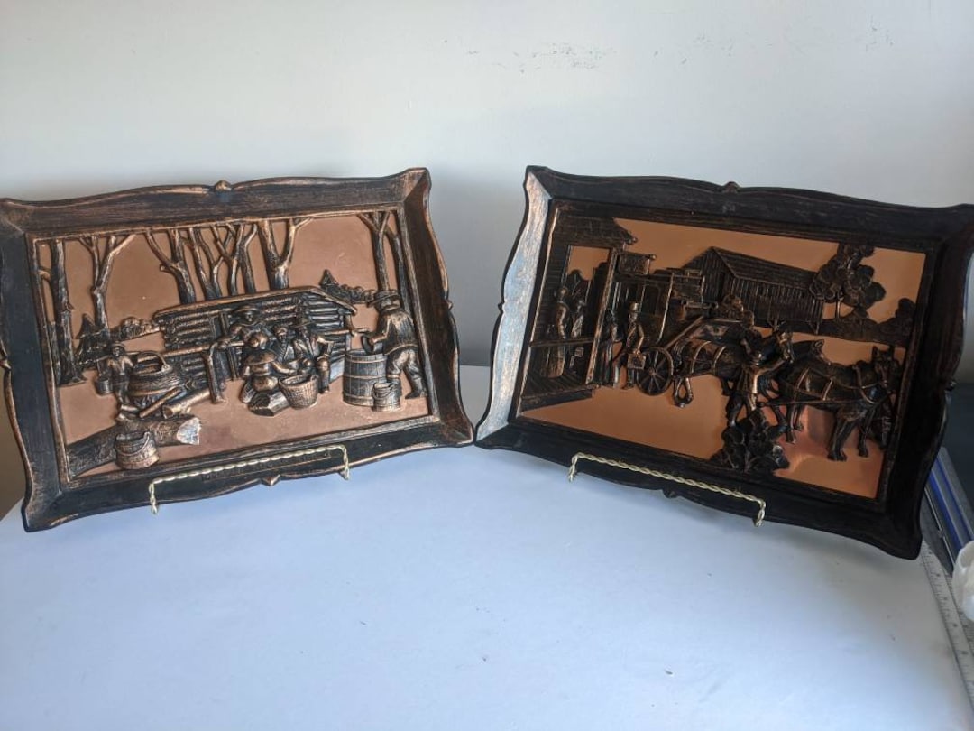 2 Coppercraft, Guild Picture, VTG Rare, Travelers Rest, and Maple Sugar ...
