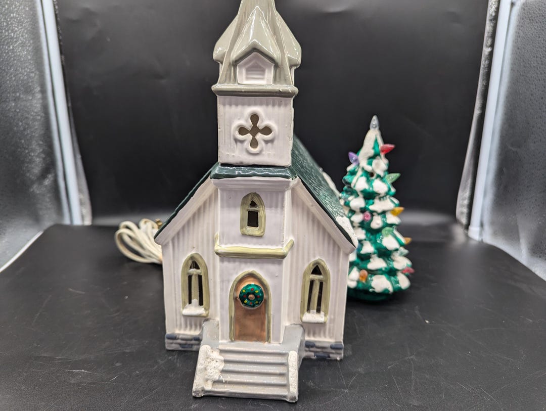 Vintage, Department 56, the Original Snow Village, All Saints Church, 5070-9, Excellent ...