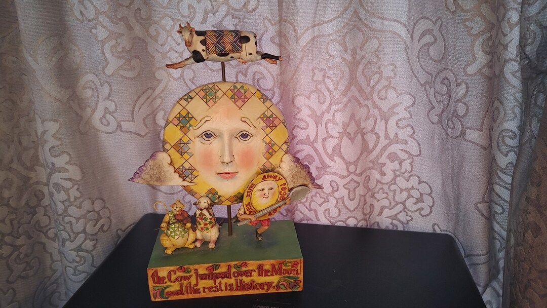 Jim Shore the Cow Jumped Over the Moon and the Rest is History Retired ...