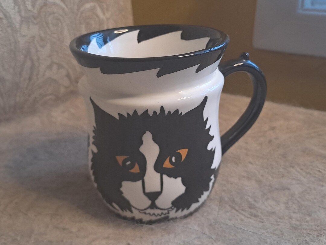 Tuxedo Cat Cup-custom Made Just for You by Nina Lyman - Etsy