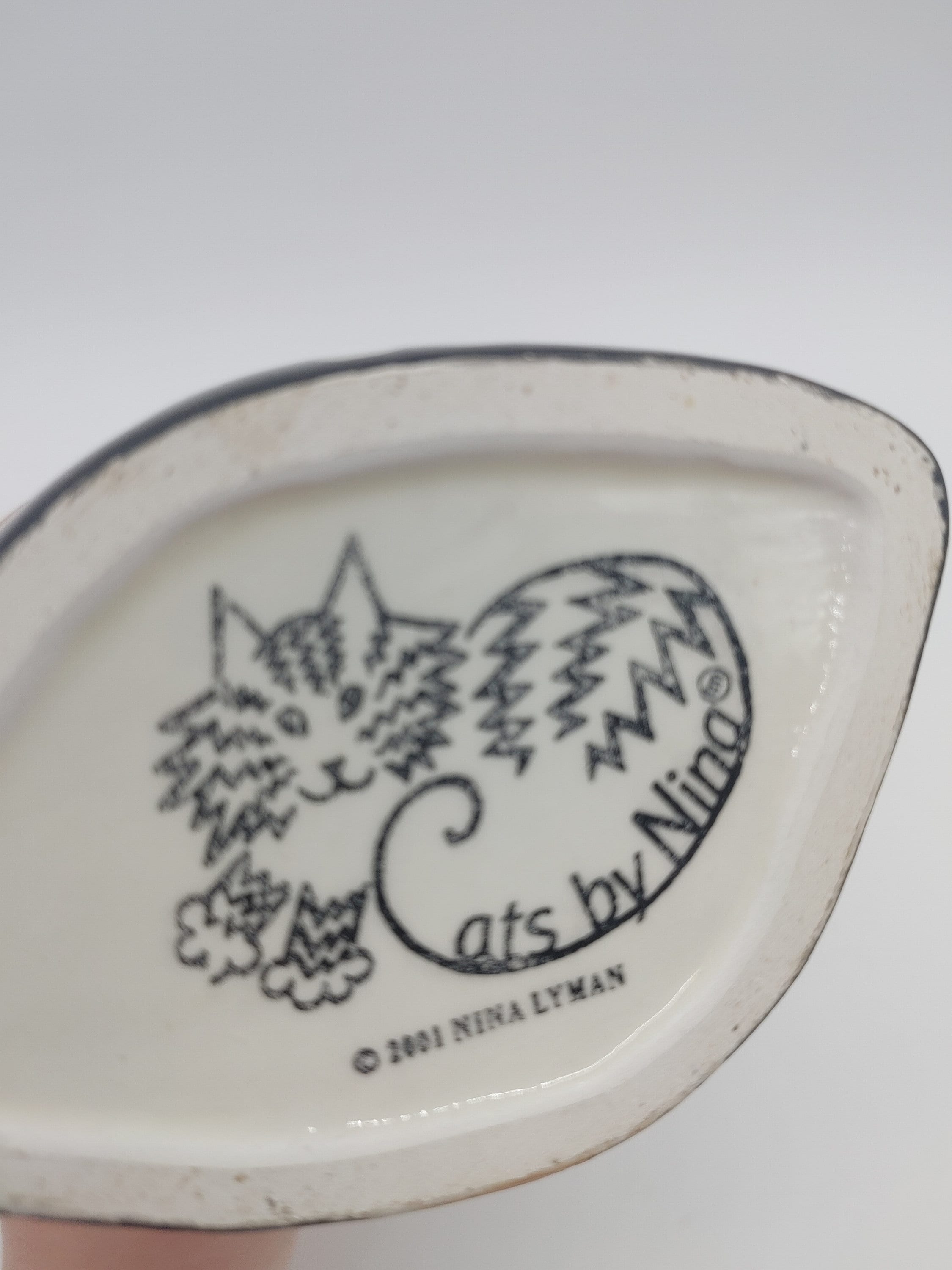 Vintage Calico Cat Ceramic Vase Signed Cat's by Nina - Etsy