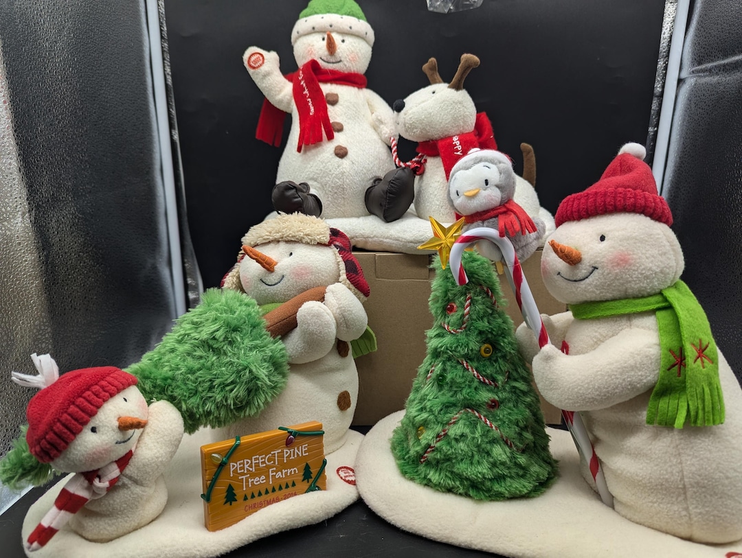 Hallmark, Jingle Pals, Plush, Snowmen, Singing, Dancing, Collectible ...