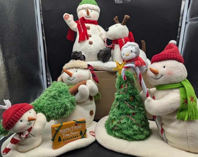 Hallmark, Jingle Pals, Plush, Snowmen, Singing, Dancing, Collectible ...
