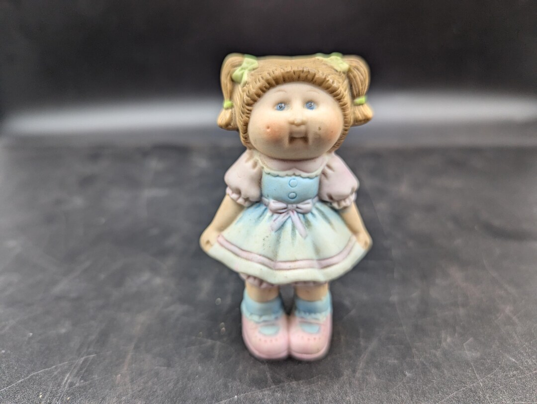 Vintage, CABBAGE PATCH KIDS, Little Girl, 1984, Xavier Roberts, Ceramic ...