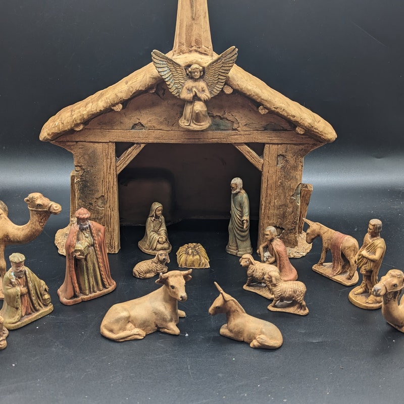 Ceramic Nativity Set - Etsy
