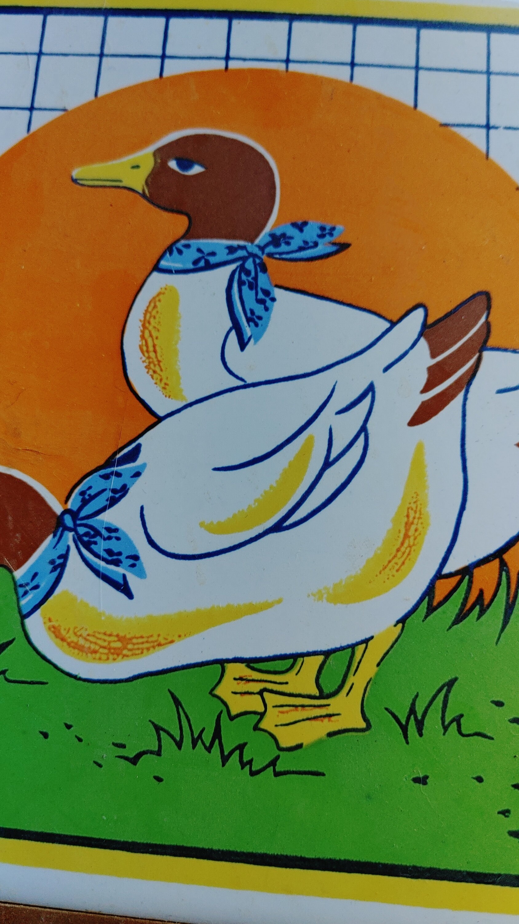 80's Duck Tile Art Ready to Hang Gallery Wall Decor - Etsy