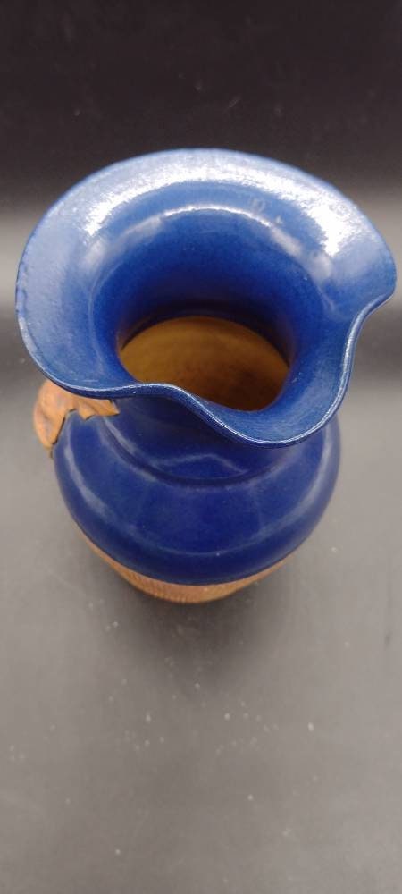 RJ Crawford Pottery Jug Ewer Signed by Artist USA Grape - Etsy