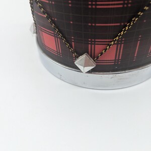 Vintage, Red Plaid, Ice Bucket, With Silver Handles, Circa 1970s, Mcm ...