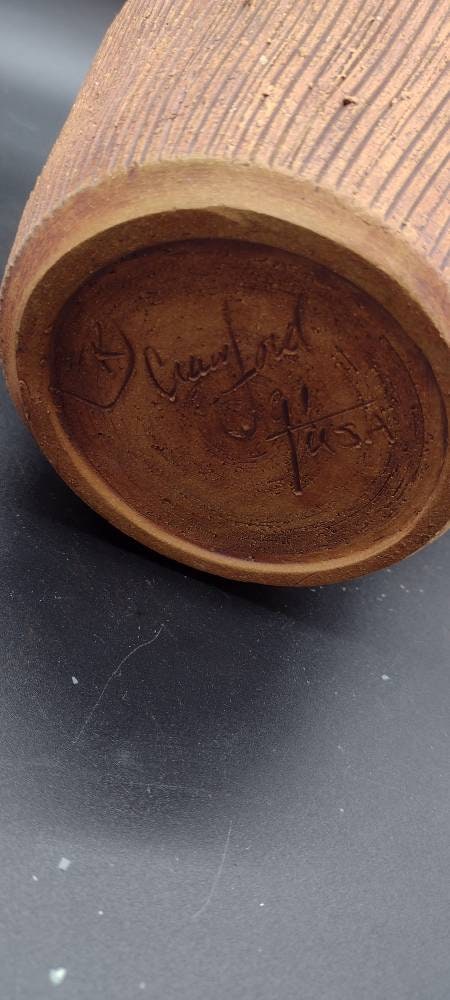 RJ Crawford Pottery Jug Ewer Signed by Artist USA Grape - Etsy