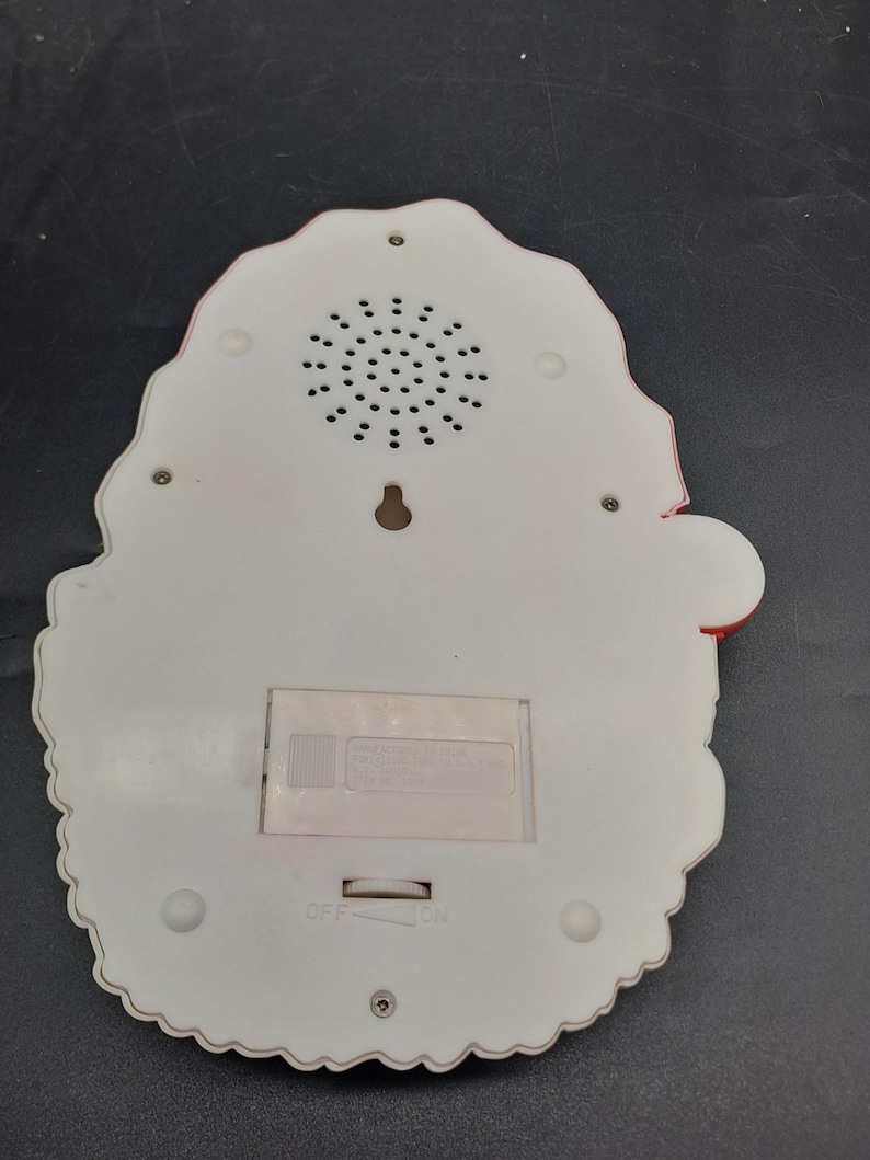 Vintage, Hanging, Santa Face, Bell Lights Up, Plays Music, Rare, in ...