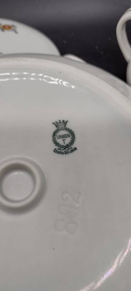 Antique, Union T, Czechoslovakia, Porcelain, China, Covered Tureen, And ...