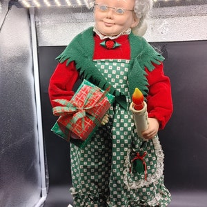 Vintage, Motionette, Holiday Creations Large, Mrs. Claus, Animated ...