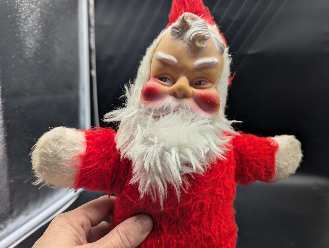 1950s Rushton Santa Claus Plush Rubber Face Doll MCM - Etsy