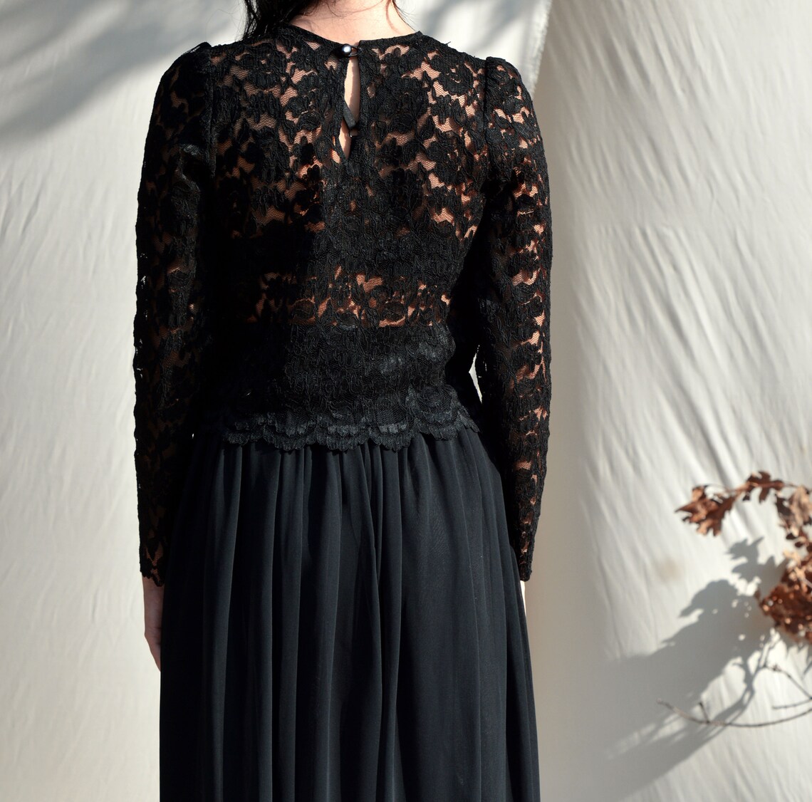 Black Lace Top Bridal Lace Top Bridesmaid Crop Top Evening Top Special ...