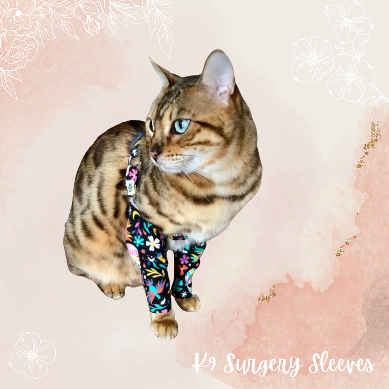 Front Leg Protection/cone Alternative/no Lick Sleeves Cat - Etsy