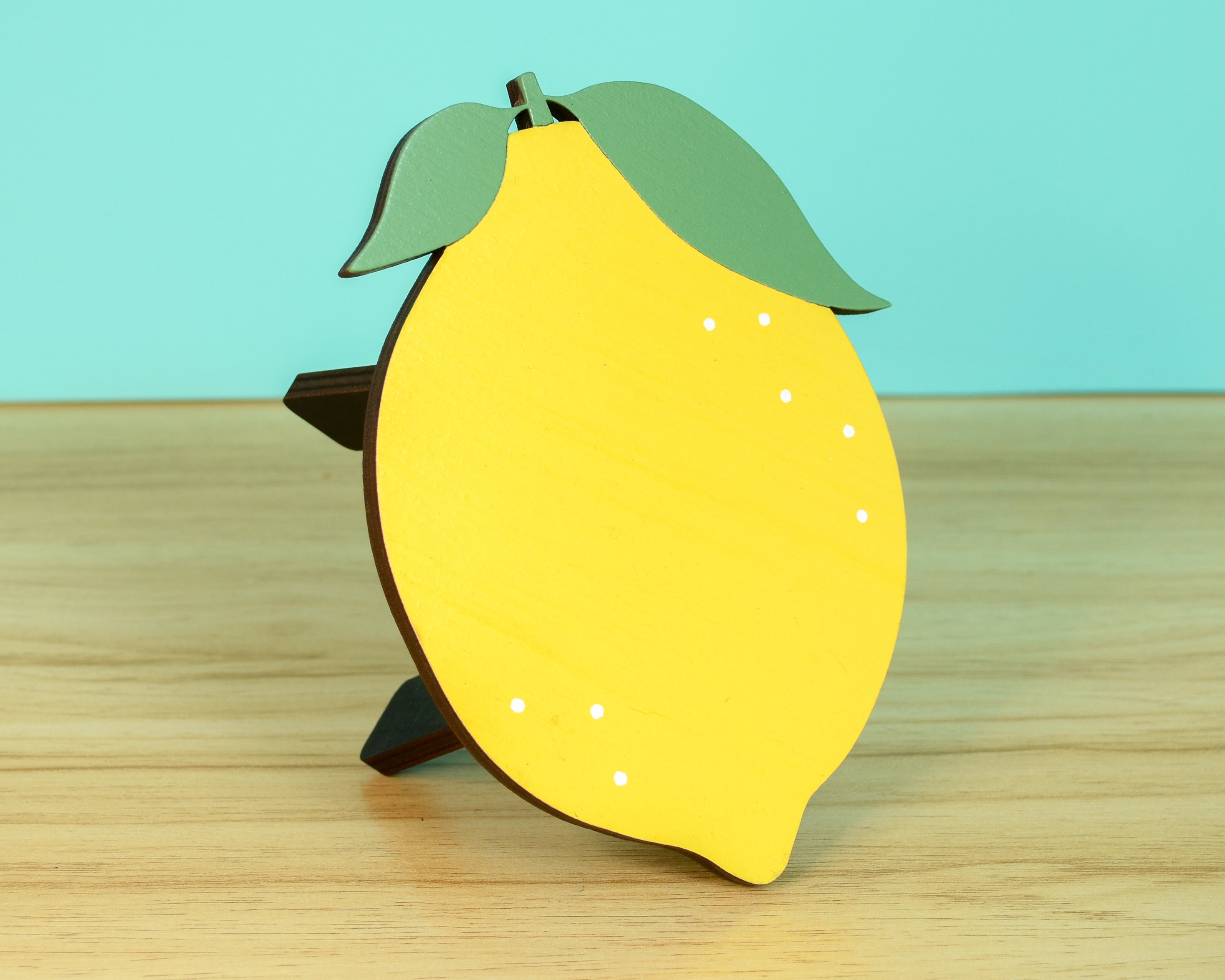 Lemon Plant Stool Plant Stand Fruit Decor Shelf Riser Shelf Table Lemon ...