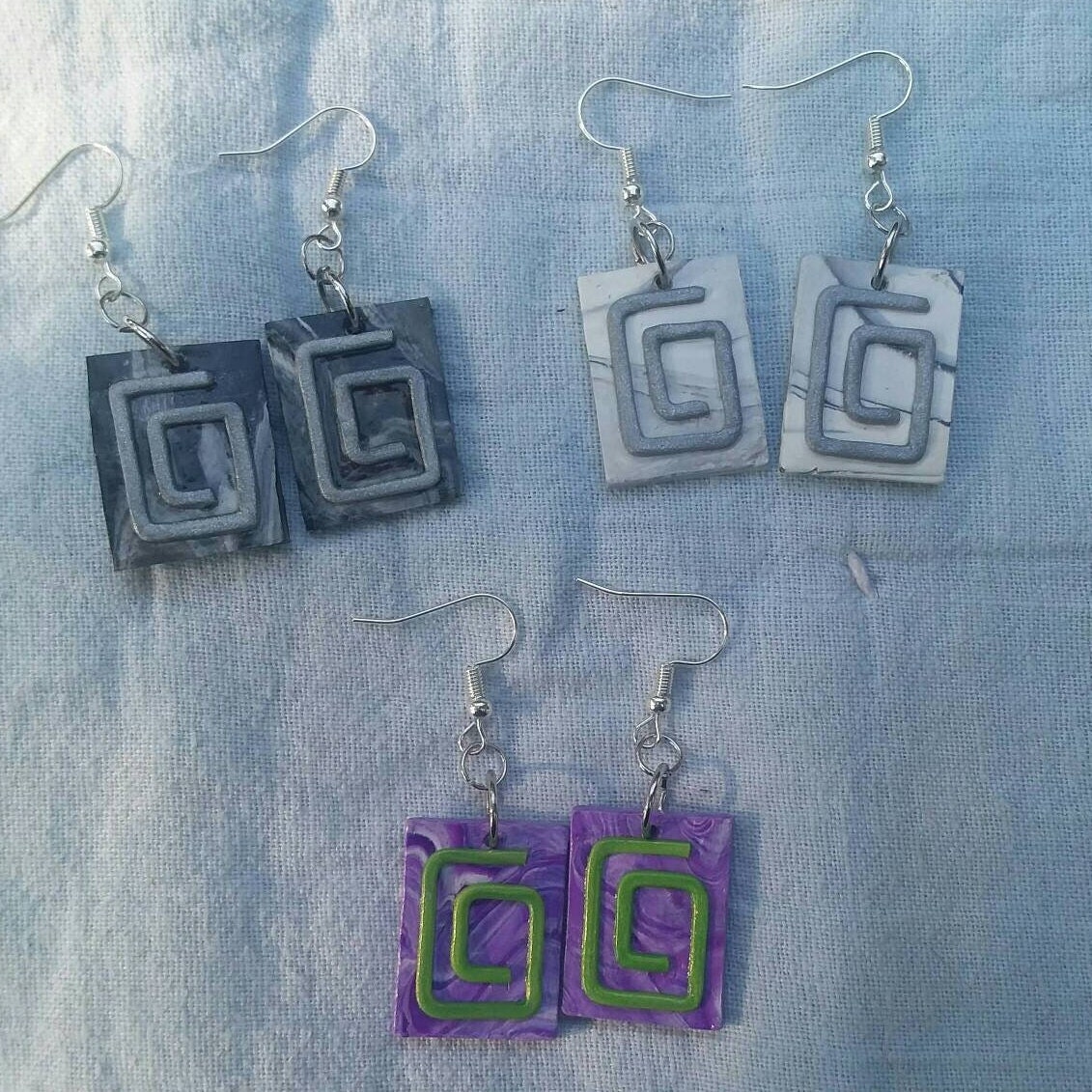 Karl Jacobs Swirl Inspired Earrings Dream SMP - Etsy