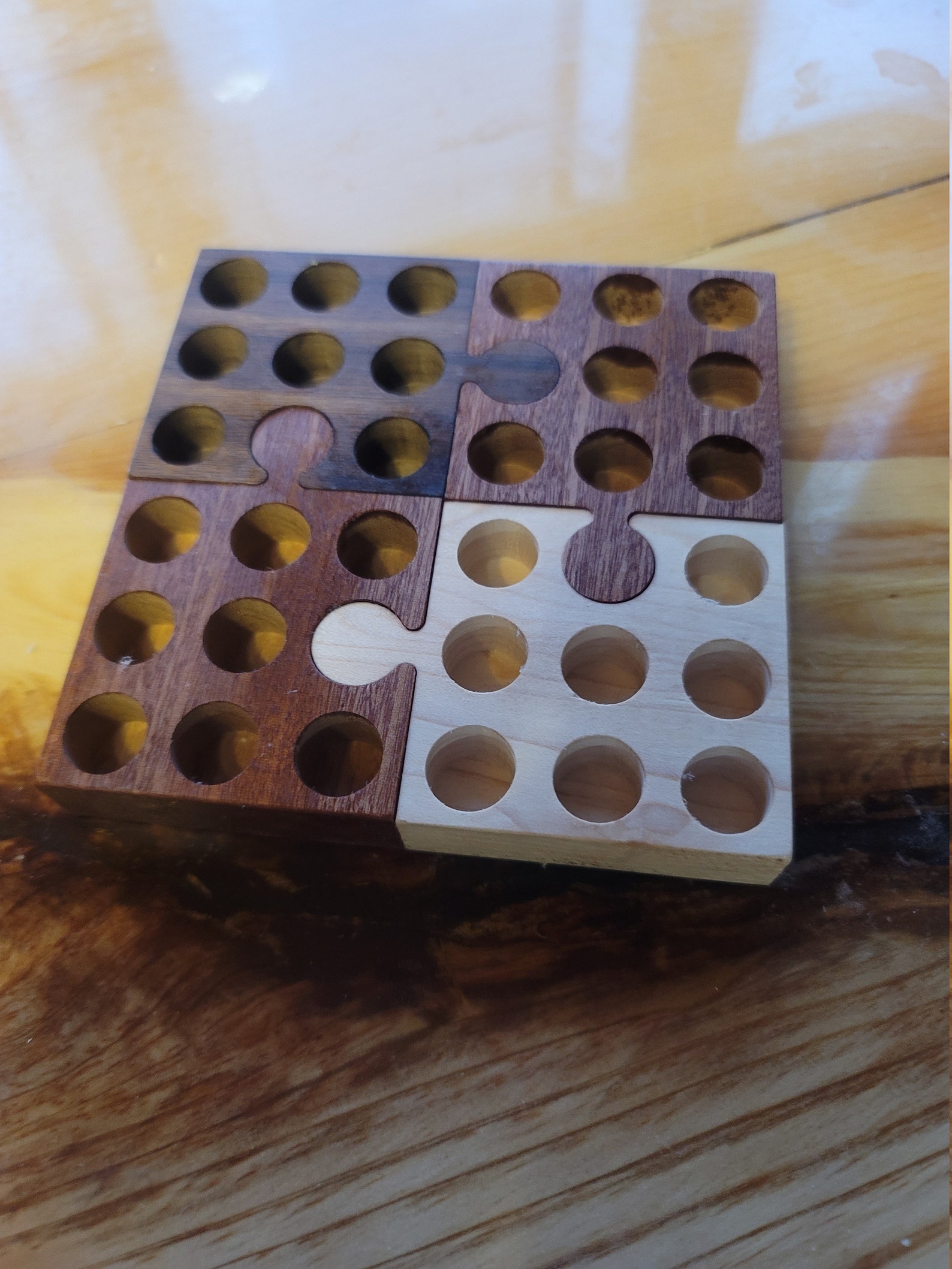 Shaker and Spoon Interlocking Puzzle Vial Holder - Etsy