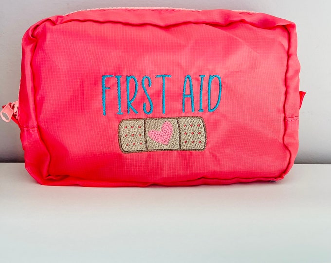First Aid Pouch - Embroidered Bag - Etsy