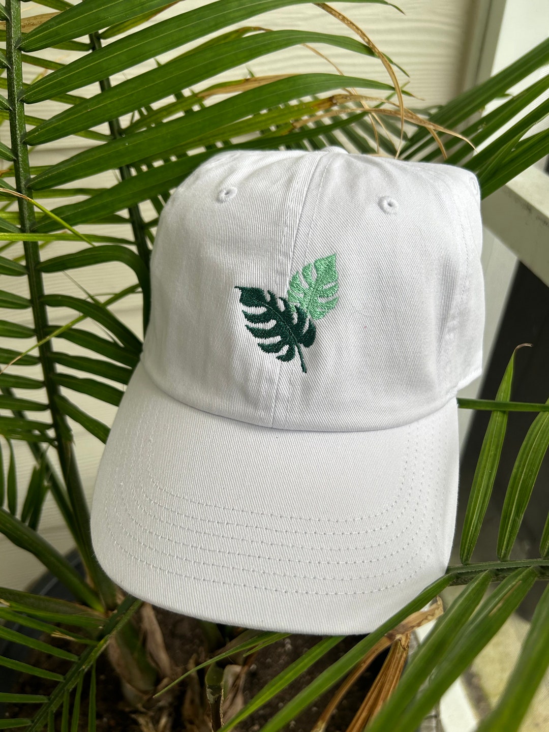 Palm Leaves Embroidered Dad Hat - Summer Hats - Etsy