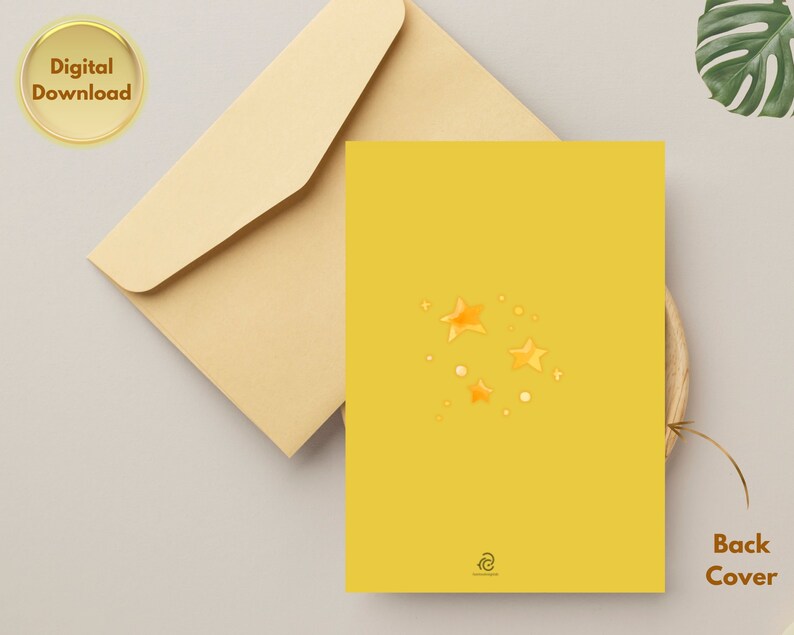 Cute Starry Birthday Card - Etsy