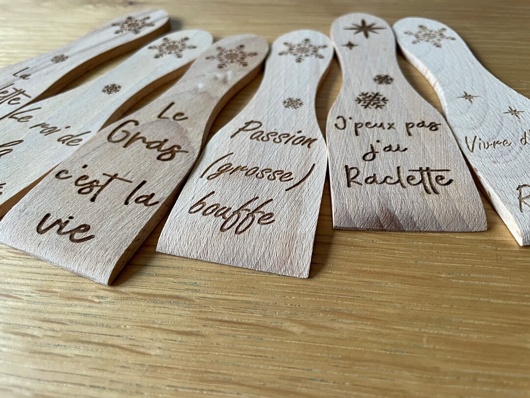 Spatule bois Raclette personnalisée - Etsy France