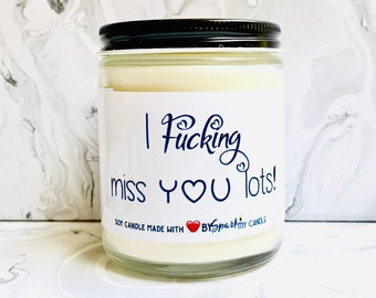 I Miss You Candle | Etsy