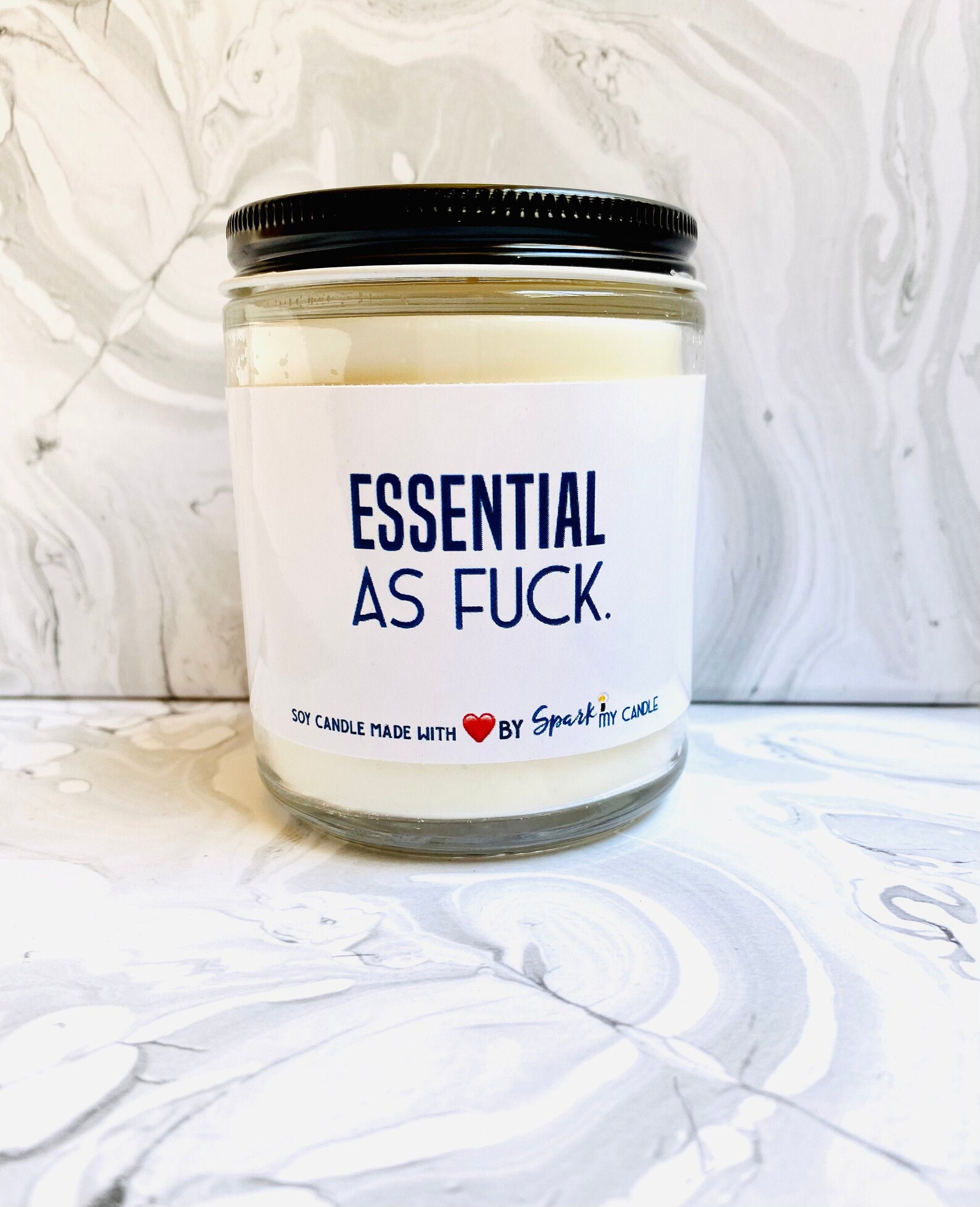 Essential as Fuck Candle Gift | Funny Candles | Adult Candle Gift ...