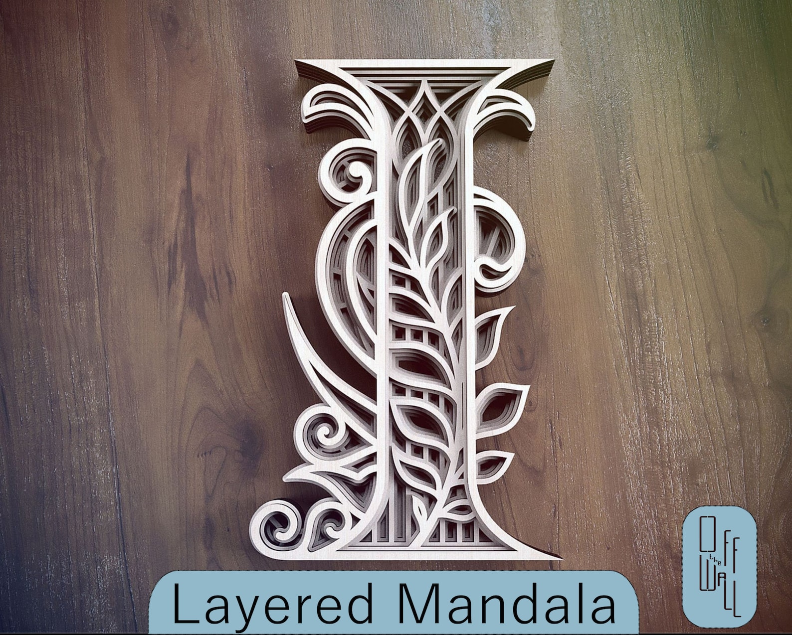 Layered Letter I Laser Cut Letter Wall Art Multilayer - Etsy