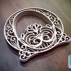 Layered Letter O, Laser Cut Letter, Wall Art Multilayer Letter, Numbers ...