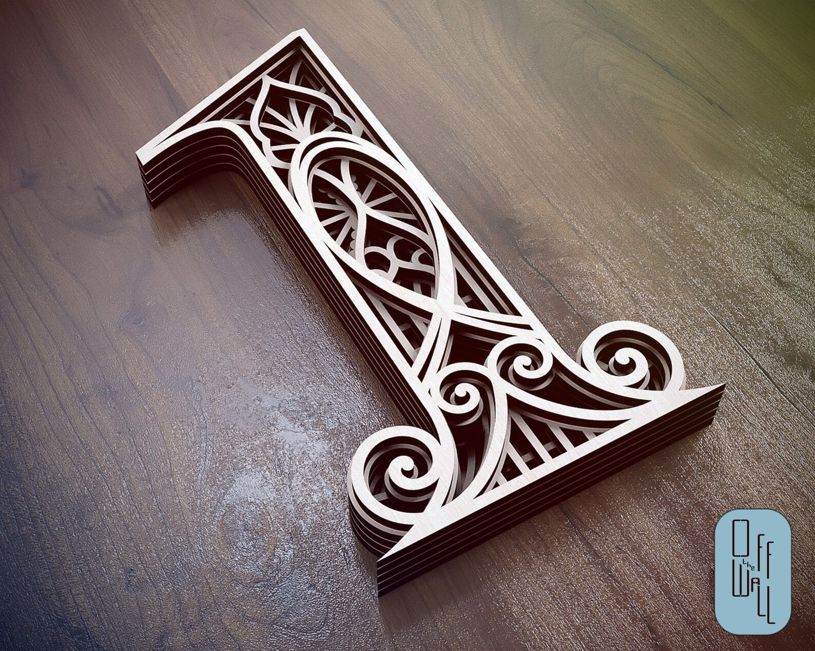 Layered Number 1, Laser Cut Letter, Wall Art Multilayer Letter, Numbers ...