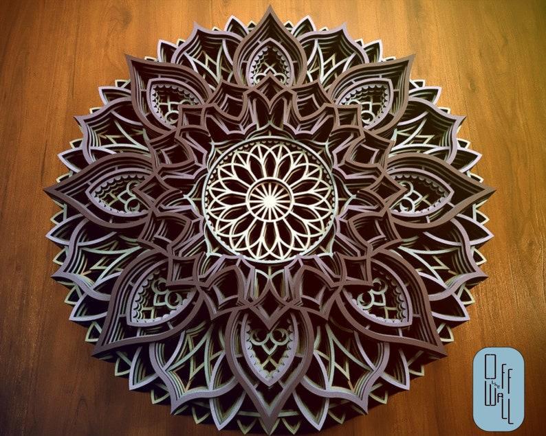 M122. Mandala Wall Art Hanging Art Layered Wall Art - Etsy