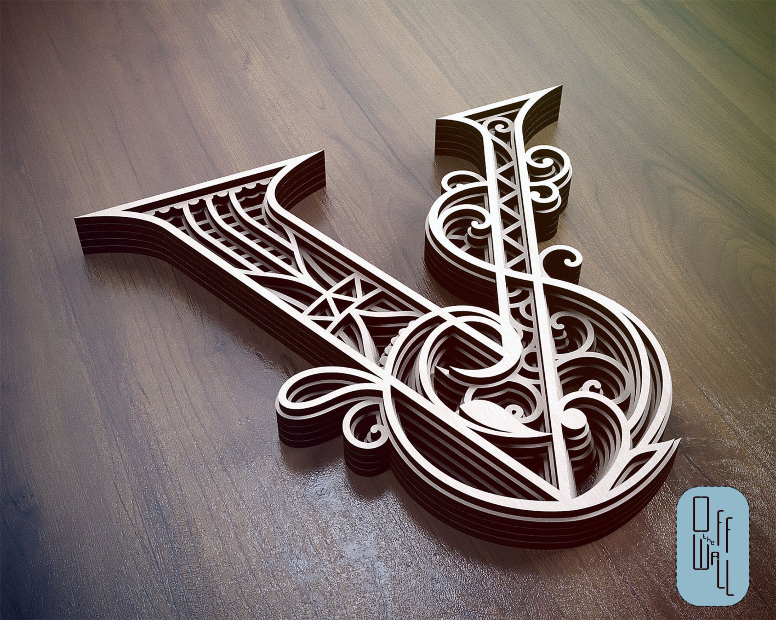 Layered Letter V Laser Cut Letter Wall Art Multilayer - Etsy