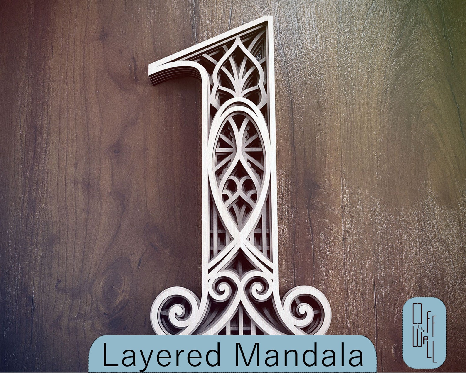 Layered Number 1, Laser Cut Letter, Wall Art Multilayer Letter, Numbers ...