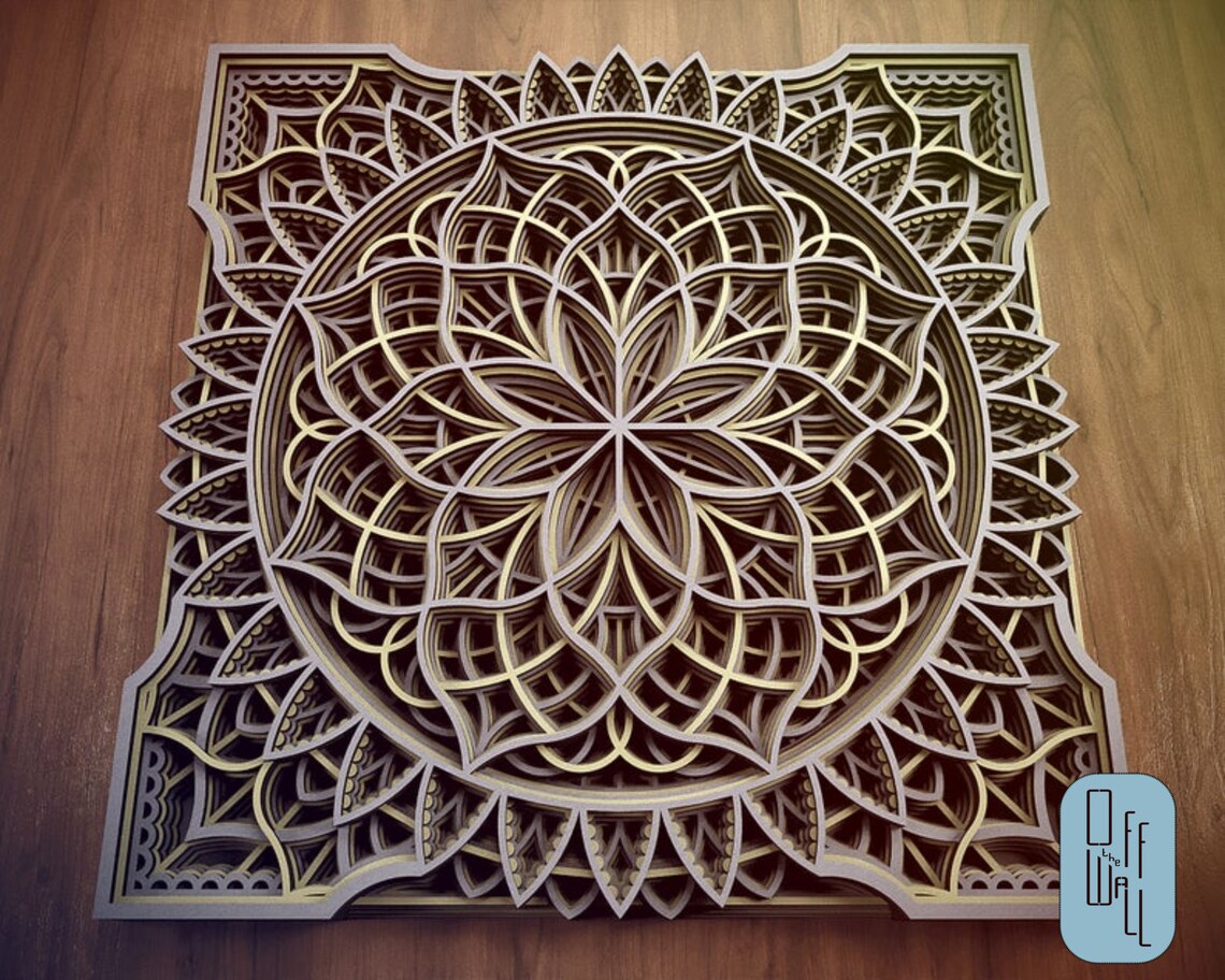 M34. Mandala Wall Art, Laser Cut, Layered Wall Art, Picture, Wall ...