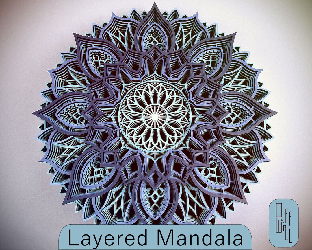 M122. Mandala Wall Art Hanging Art Layered Wall Art - Etsy