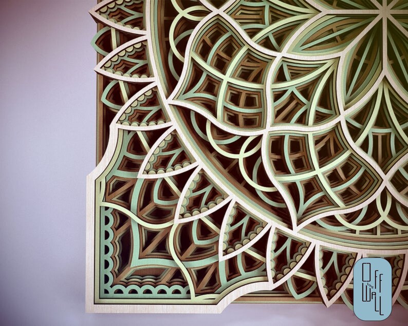 M34. Mandala Wall Art, Laser Cut, Layered Wall Art, Picture, Wall ...