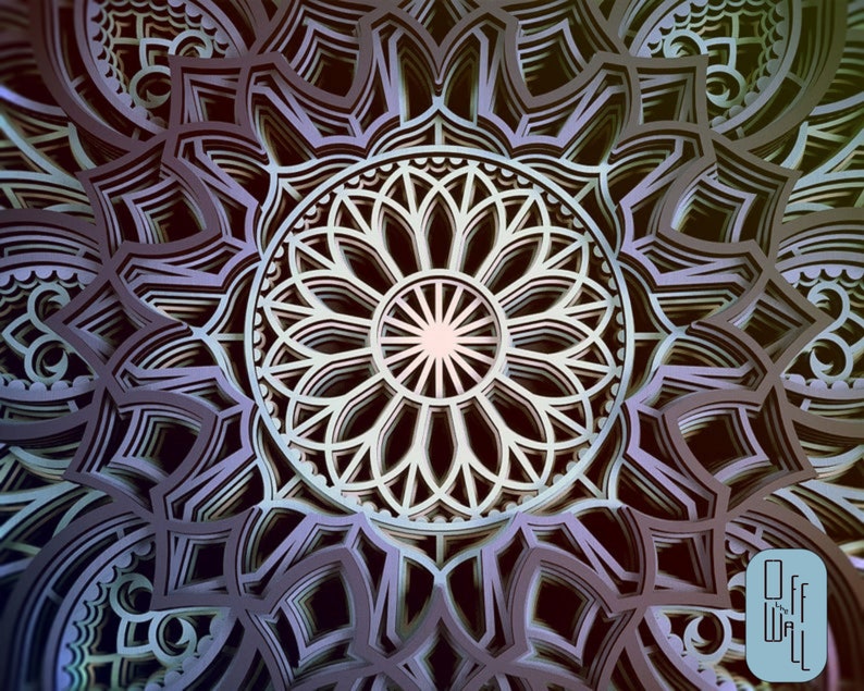 M122. Mandala Wall Art Hanging Art Layered Wall Art - Etsy