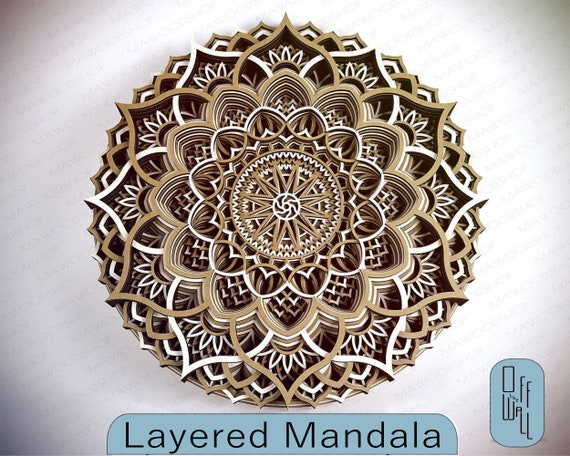 M161.mandala Wall Art Wall Hanging Layered Wall Art | Etsy