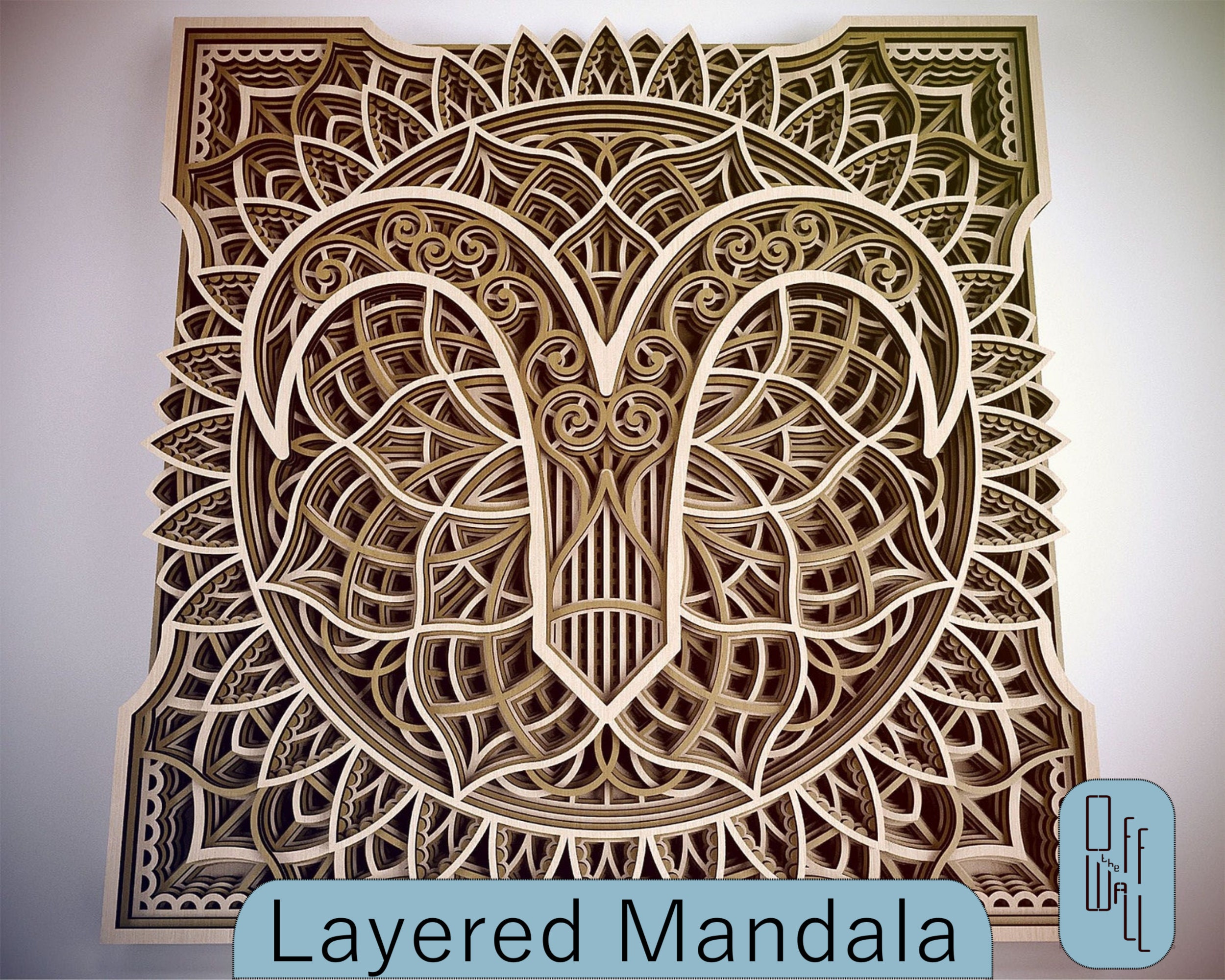 Aries. Mandala, Picture, Layered, Wall, Art, Hanging, 3d, Spiritual ...