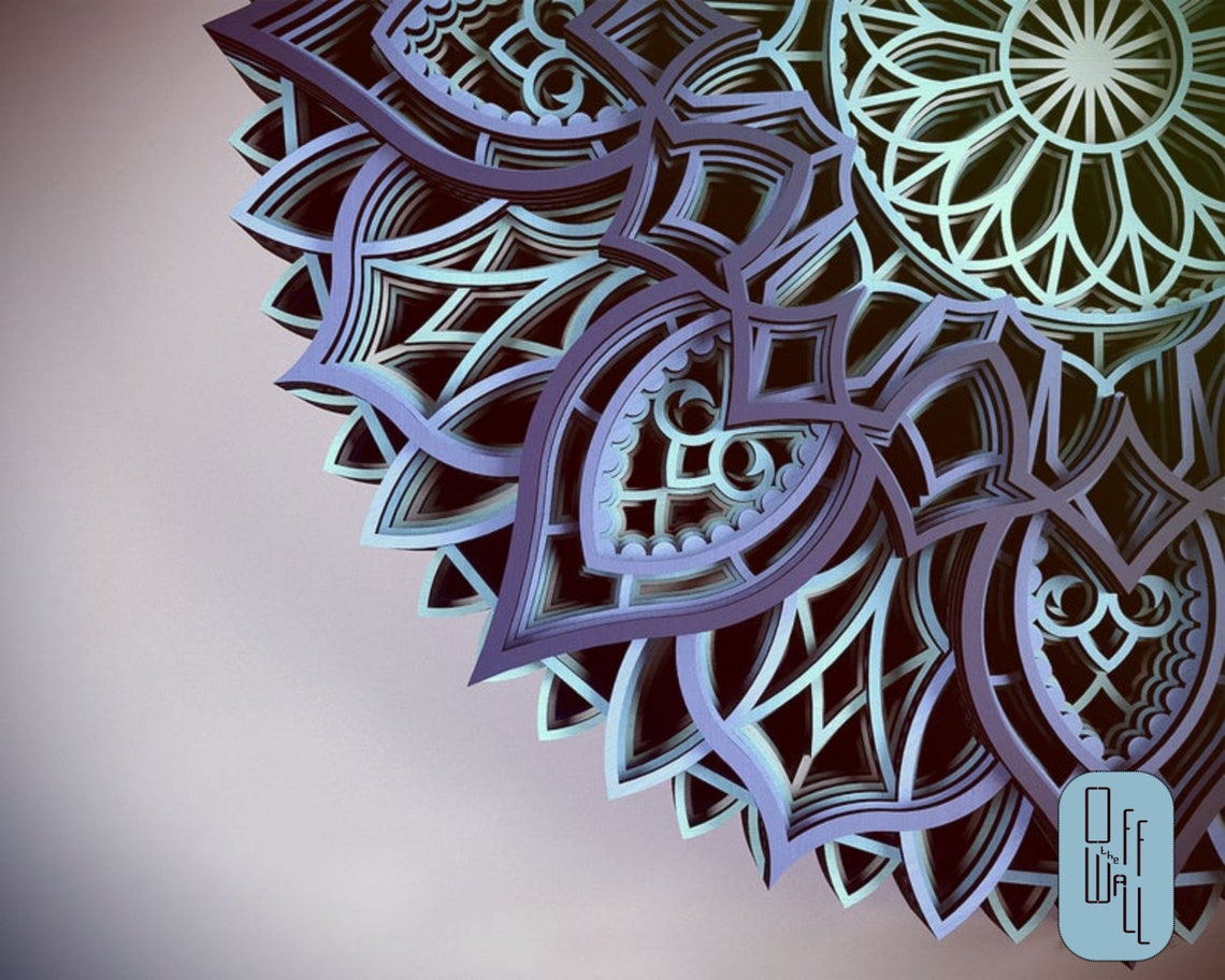 M122. Mandala Wall Art Hanging Art Layered Wall Art - Etsy