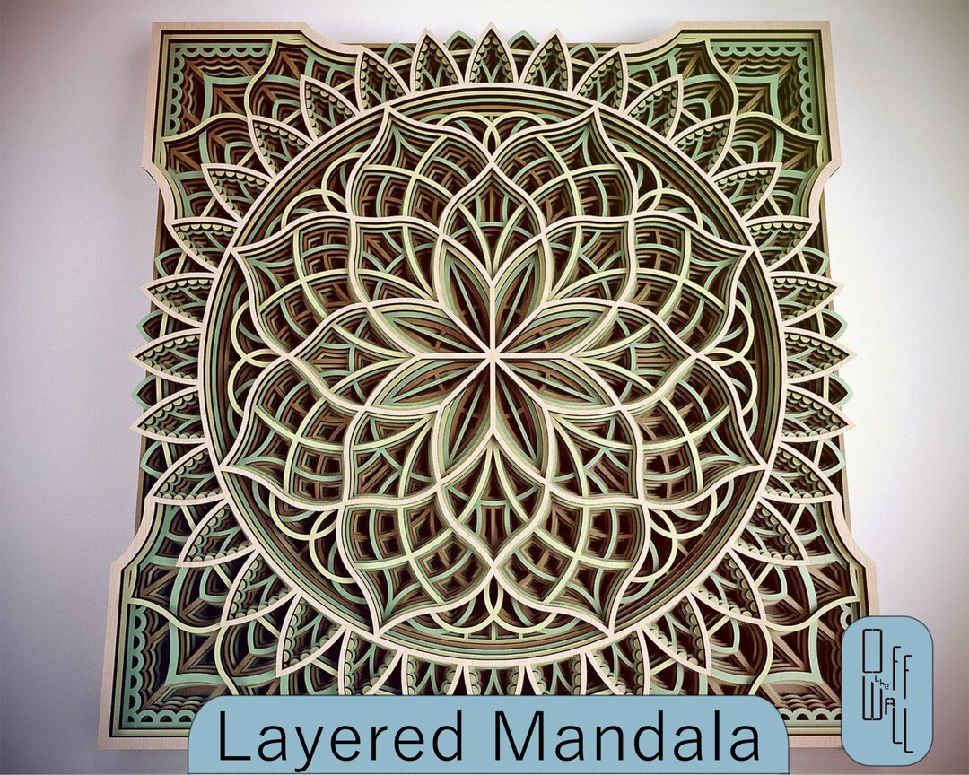 M34. Mandala Wall Art, Laser Cut, Layered Wall Art, Picture, Wall ...