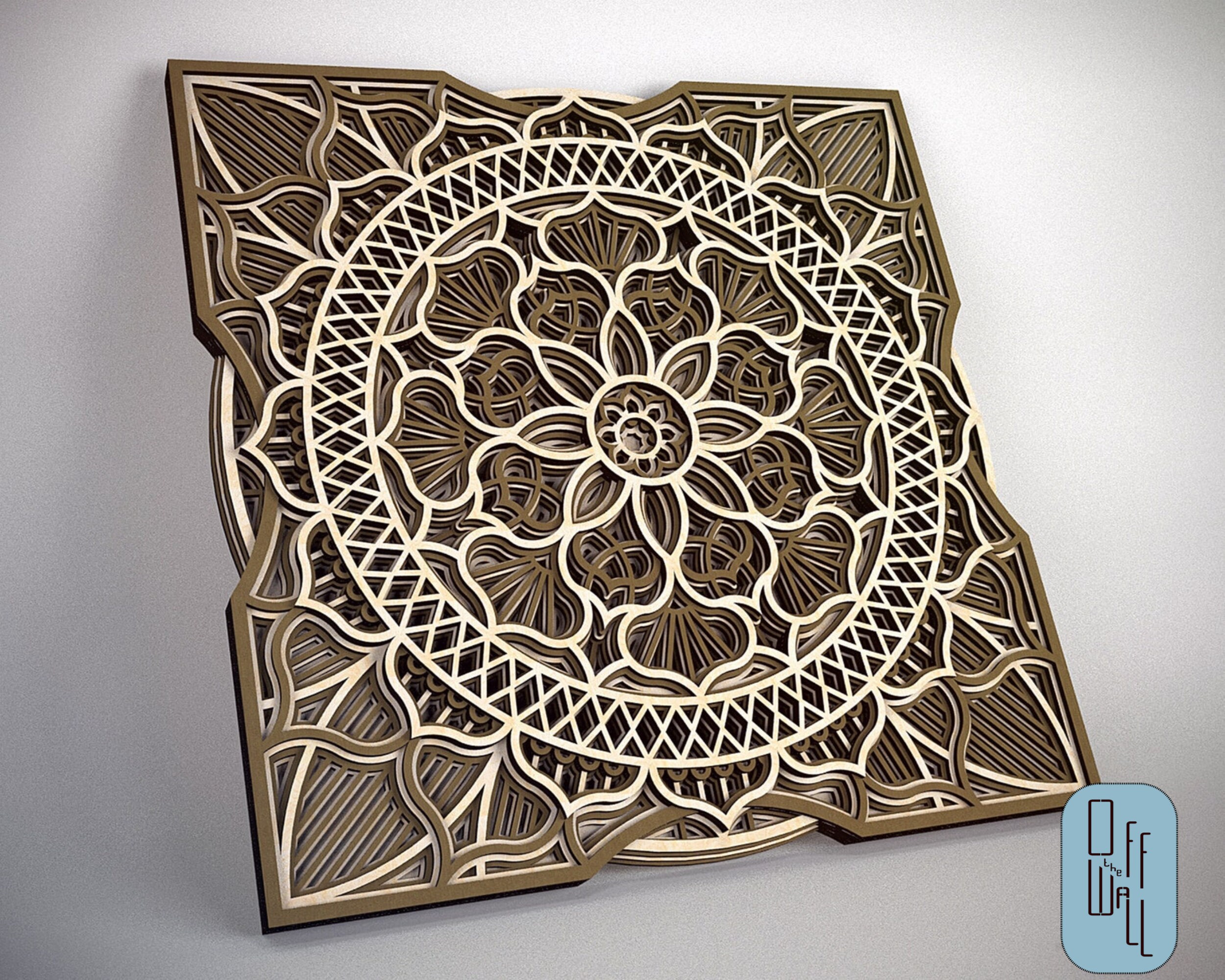 M05. Mandala, Wall Art, Wall Hanging, Layered Art, Spiritual Art, 3D ...