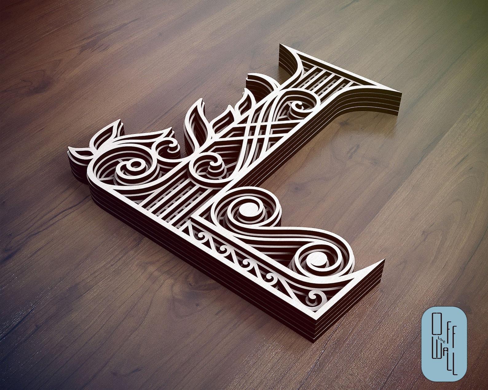 Layered Letter L, Laser Cut Letter, Wall Art Multilayer Letter, Numbers ...