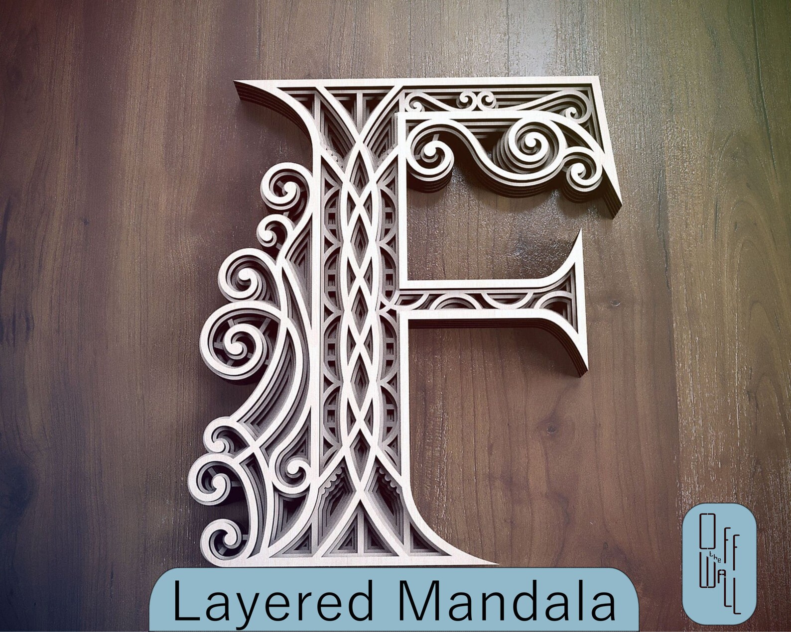 Layered Letter F, Laser Cut Letter, Wall Art Multilayer Letter, Numbers ...